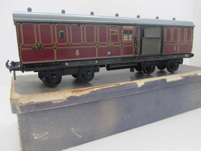 Stop the Drop Auction - Bassett-Lowke/Carette Gauge One LMS TPO Coach Boxed