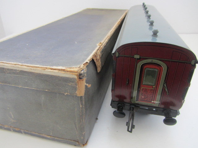 Stop the Drop Auction - Bassett-Lowke/Carette Gauge One LMS TPO Coach Boxed