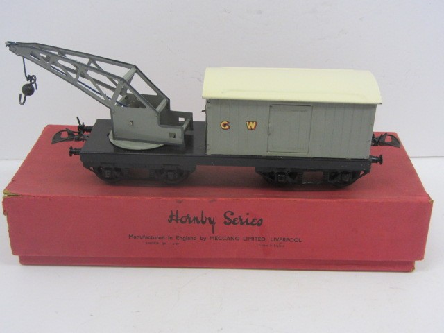 Stop the Drop Auction - Hornby Gauge 0 GWR Breakdown Van and Crane Boxed