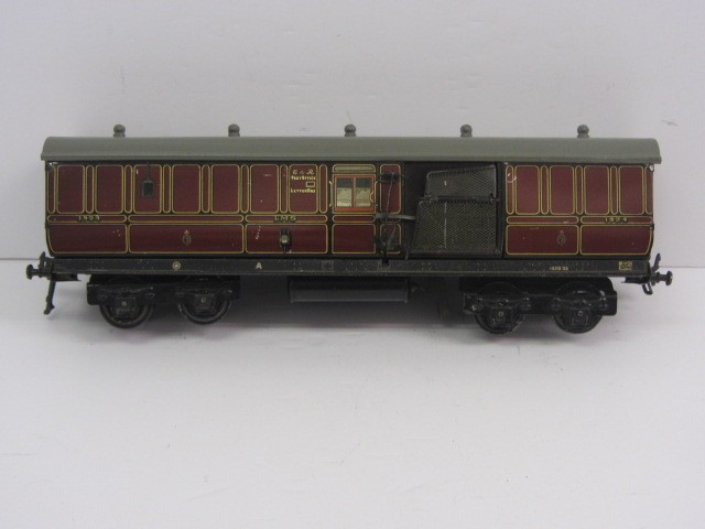 Stop the Drop Auction - Bassett-Lowke (Carette) LMS TPO Bogie Coach ...