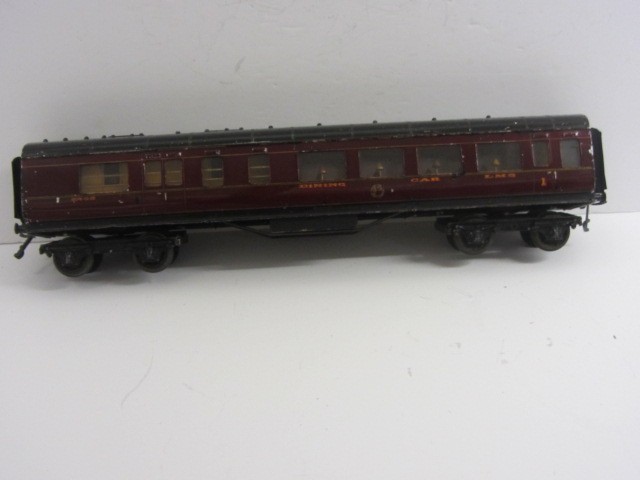 Stop the Drop Auction - Prewar Exley Gauge 0 LMS Dining Car Bogie Coach